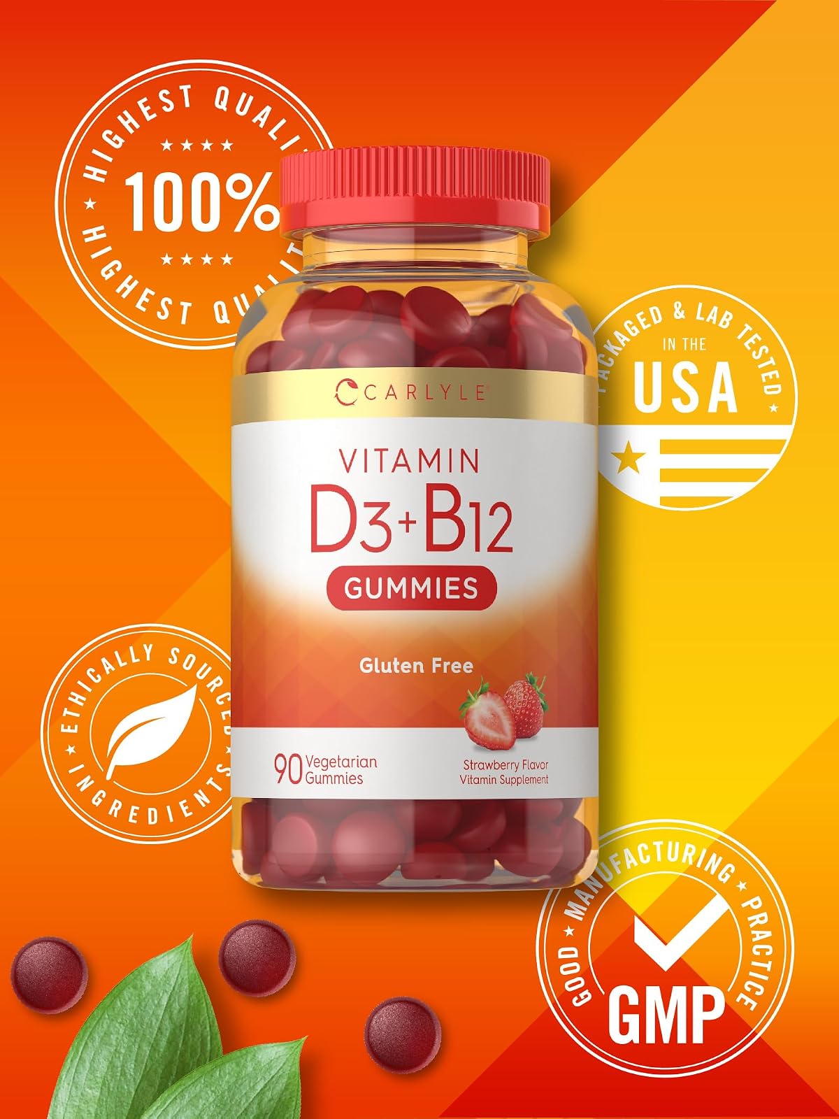 Carlyle vitamin D3 gummies for healthy skin