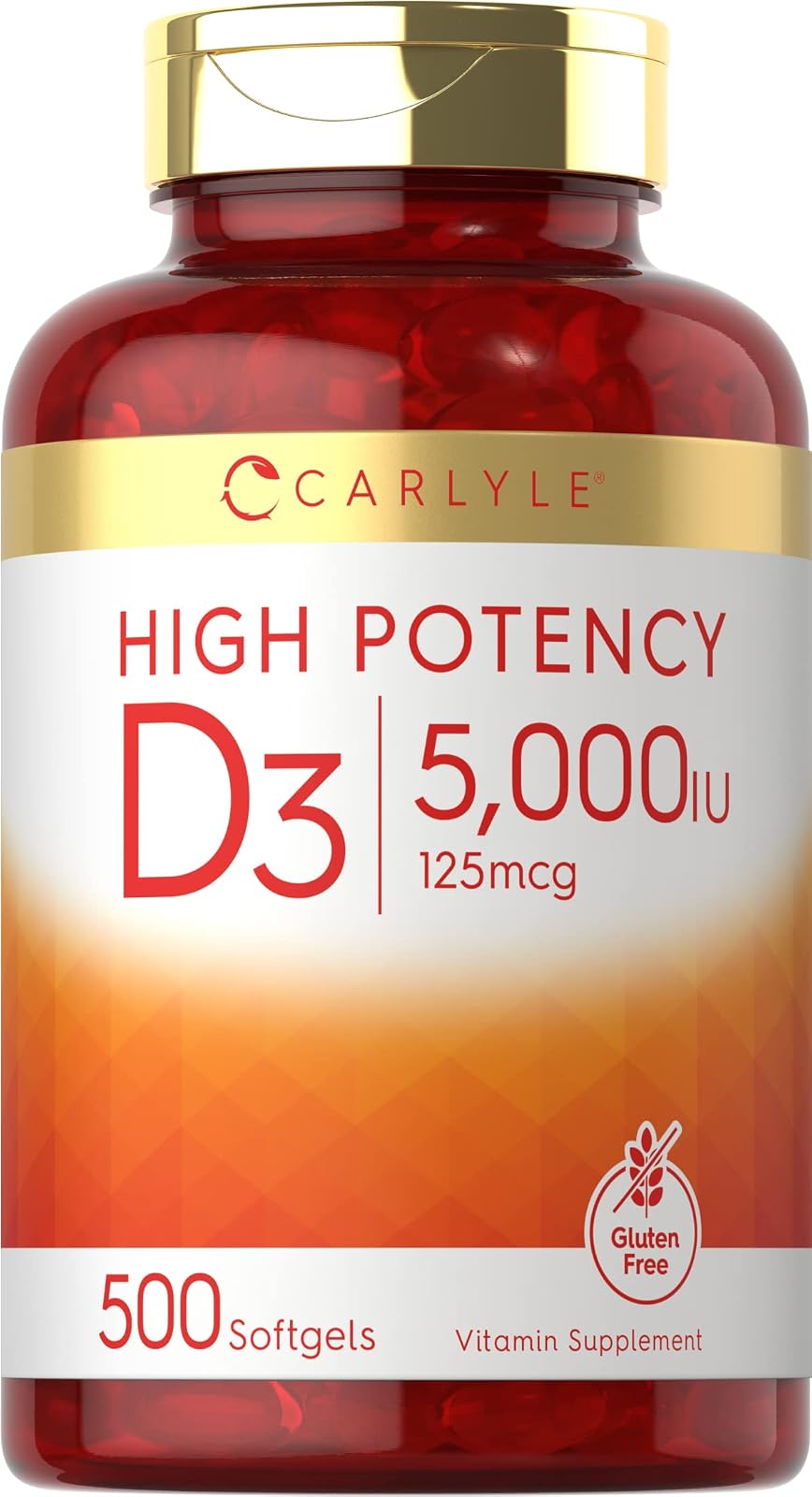 Carlyle Vitamin D3 softgels 5000 IU