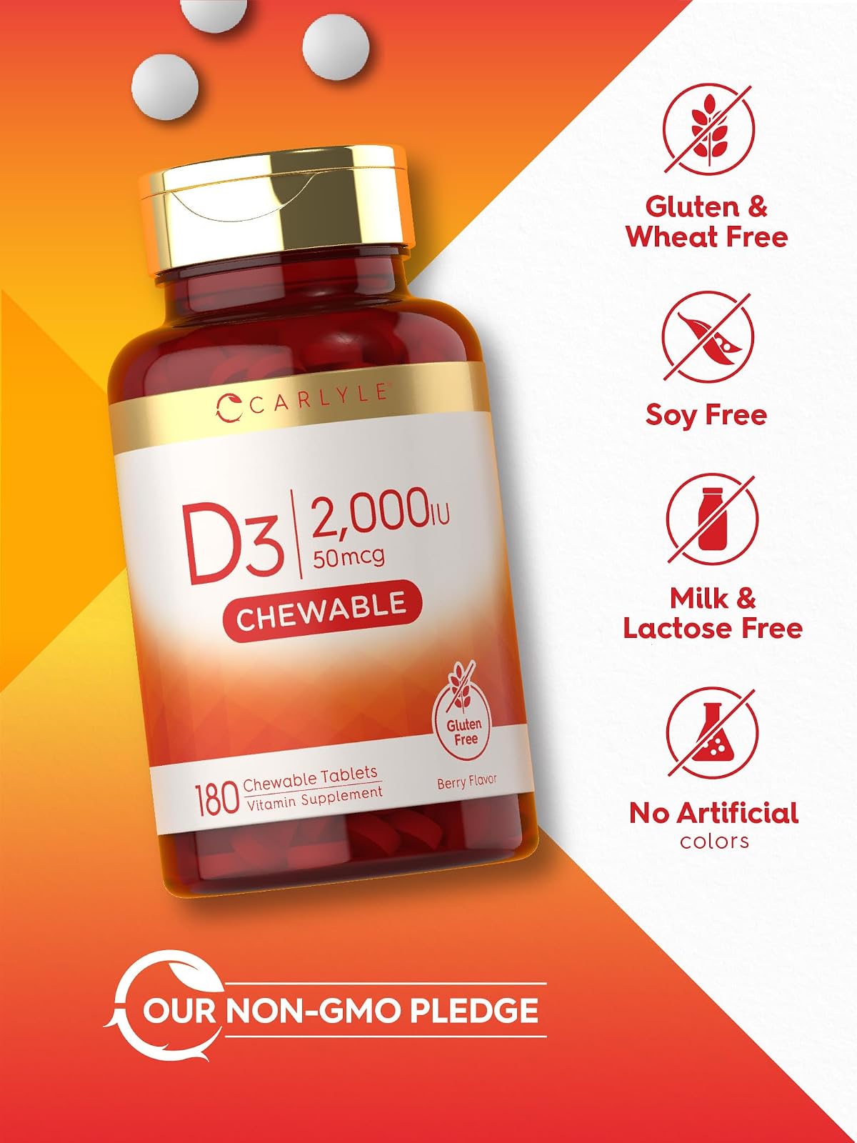 Carlyle Vitamin D3 supports bone health