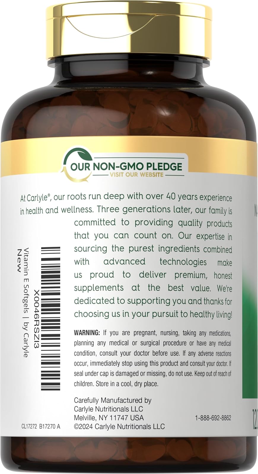 Carlyle vitamin E antioxidant support