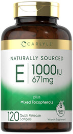 Carlyle vitamin E softgels for skin health