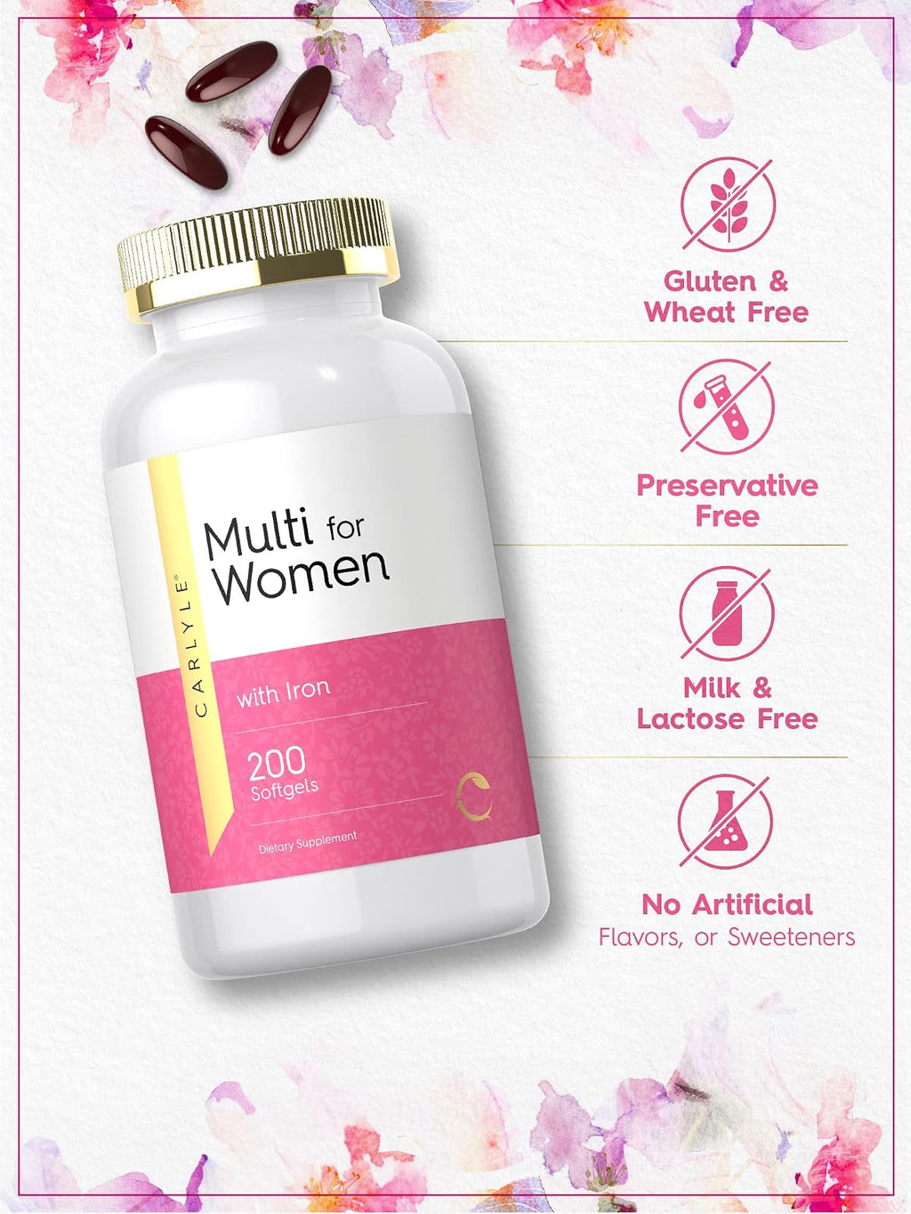 Carlyle women's multivitamins with iron