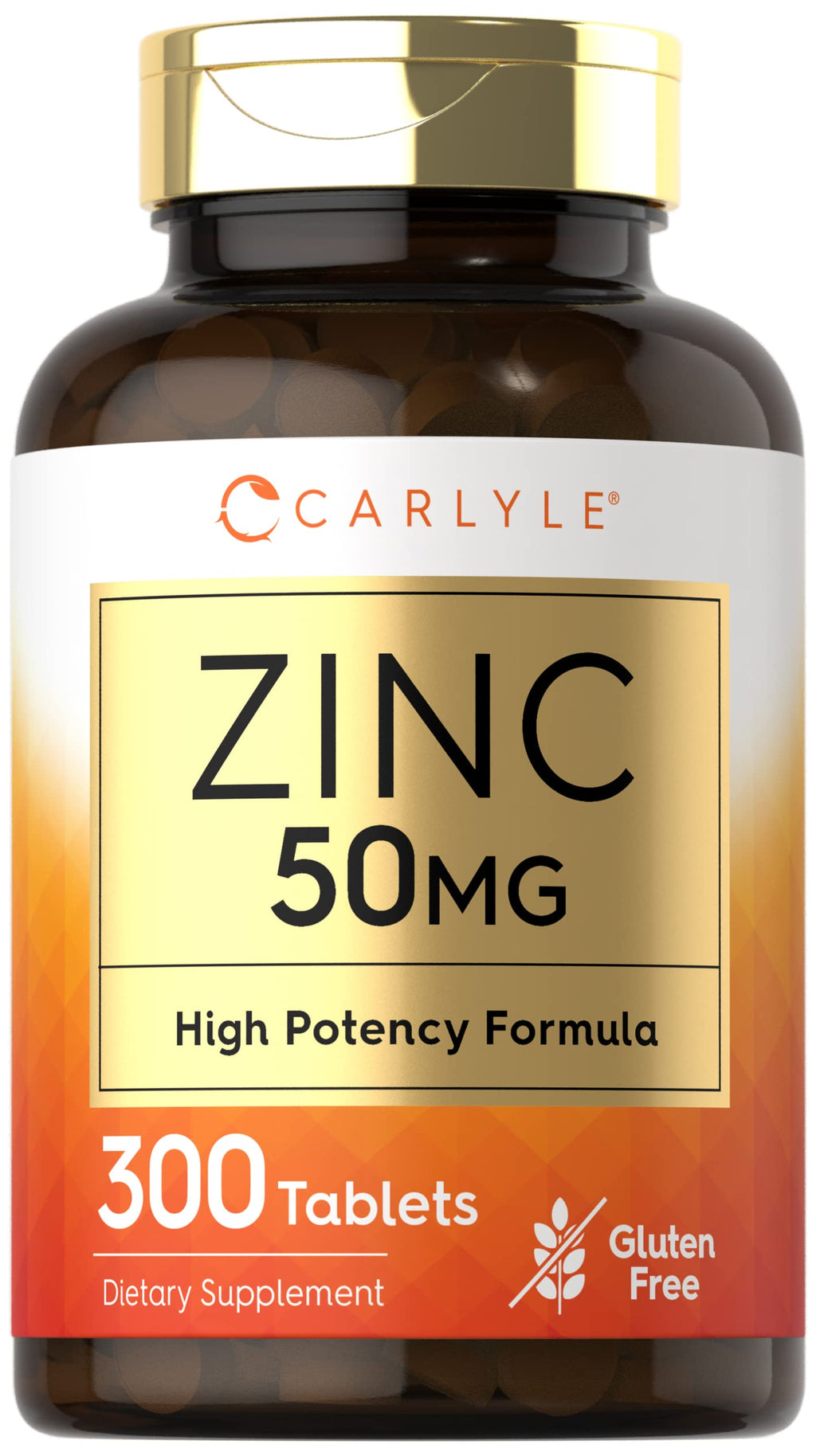 Carlyle Zinc 50mg vegetarian supplement