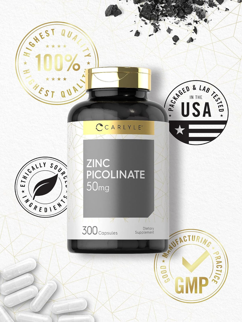 Carlyle zinc capsules for wellness