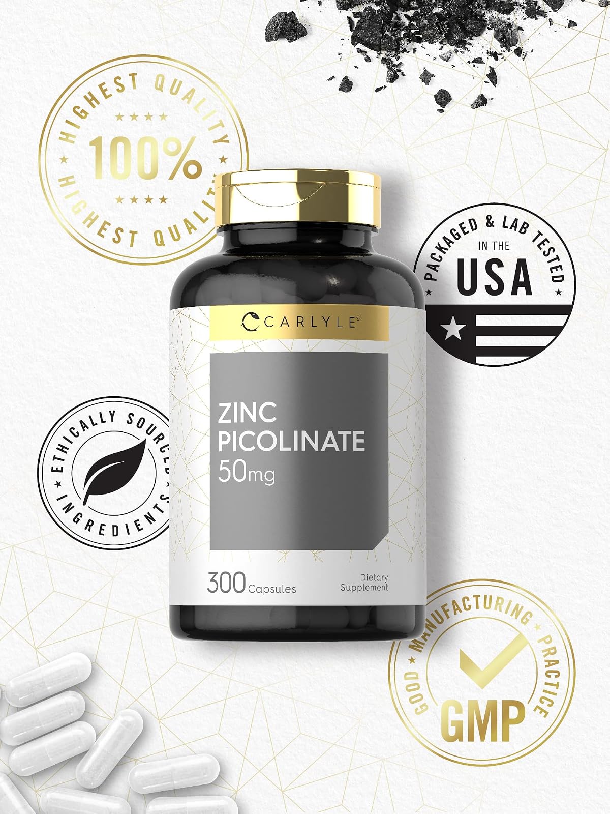 Carlyle zinc capsules for wellness
