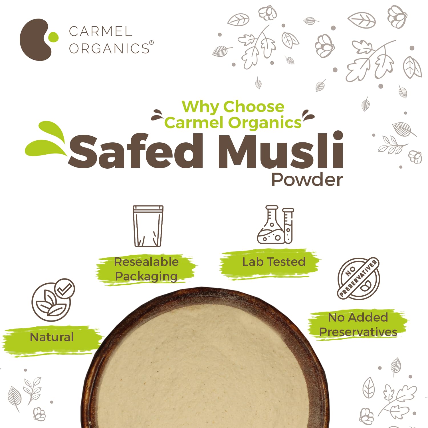CARMEL ORGANICS health benefits