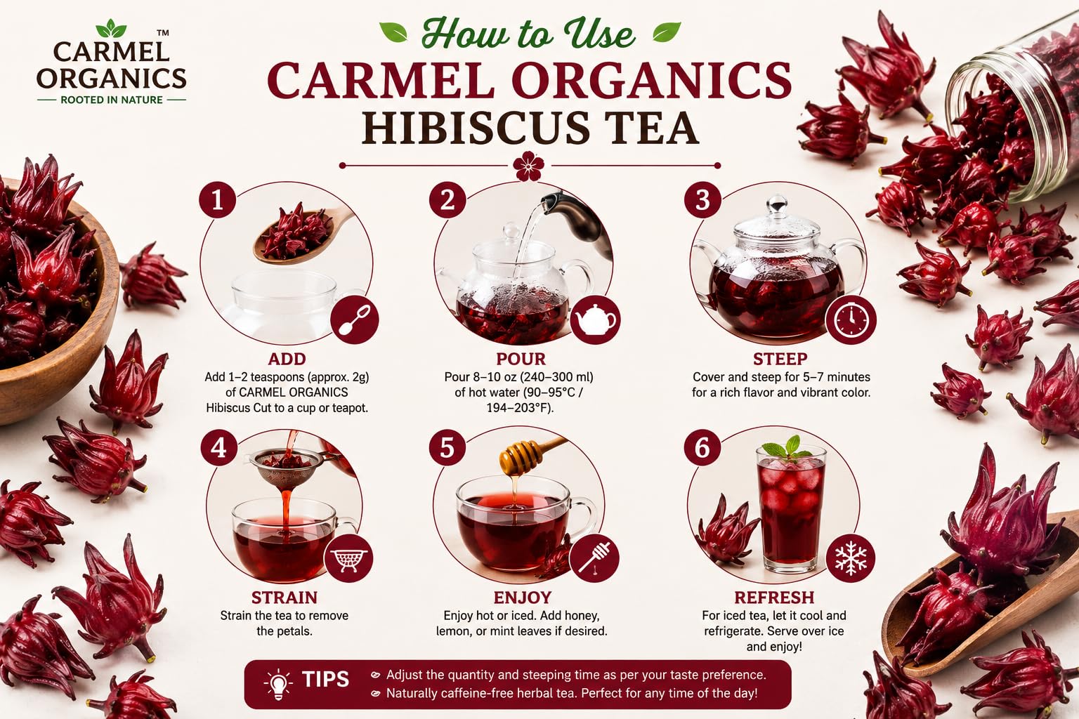 CARMEL ORGANICS herbal tea for wellness