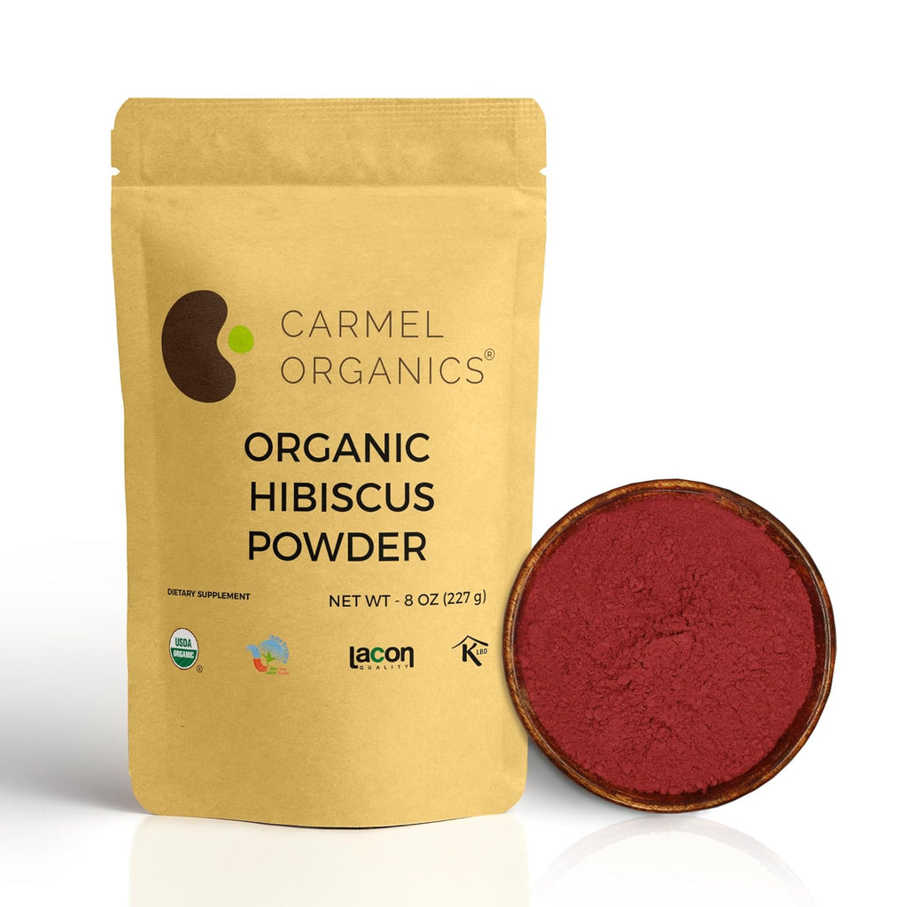 Carmel Organics hibiscus petals powder for herbal tea