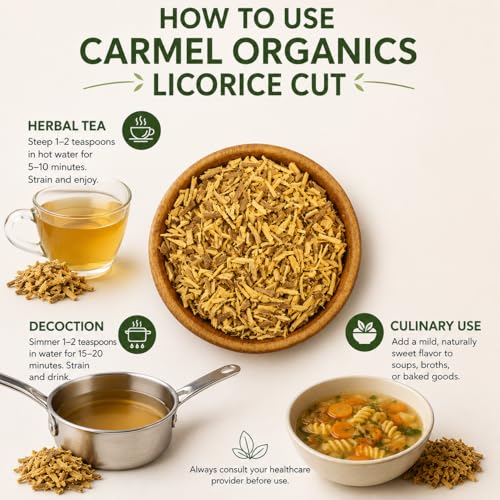 CARMEL ORGANICS licorice root tea benefits