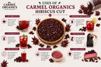 CARMEL ORGANICS organic hibiscus tea brew
