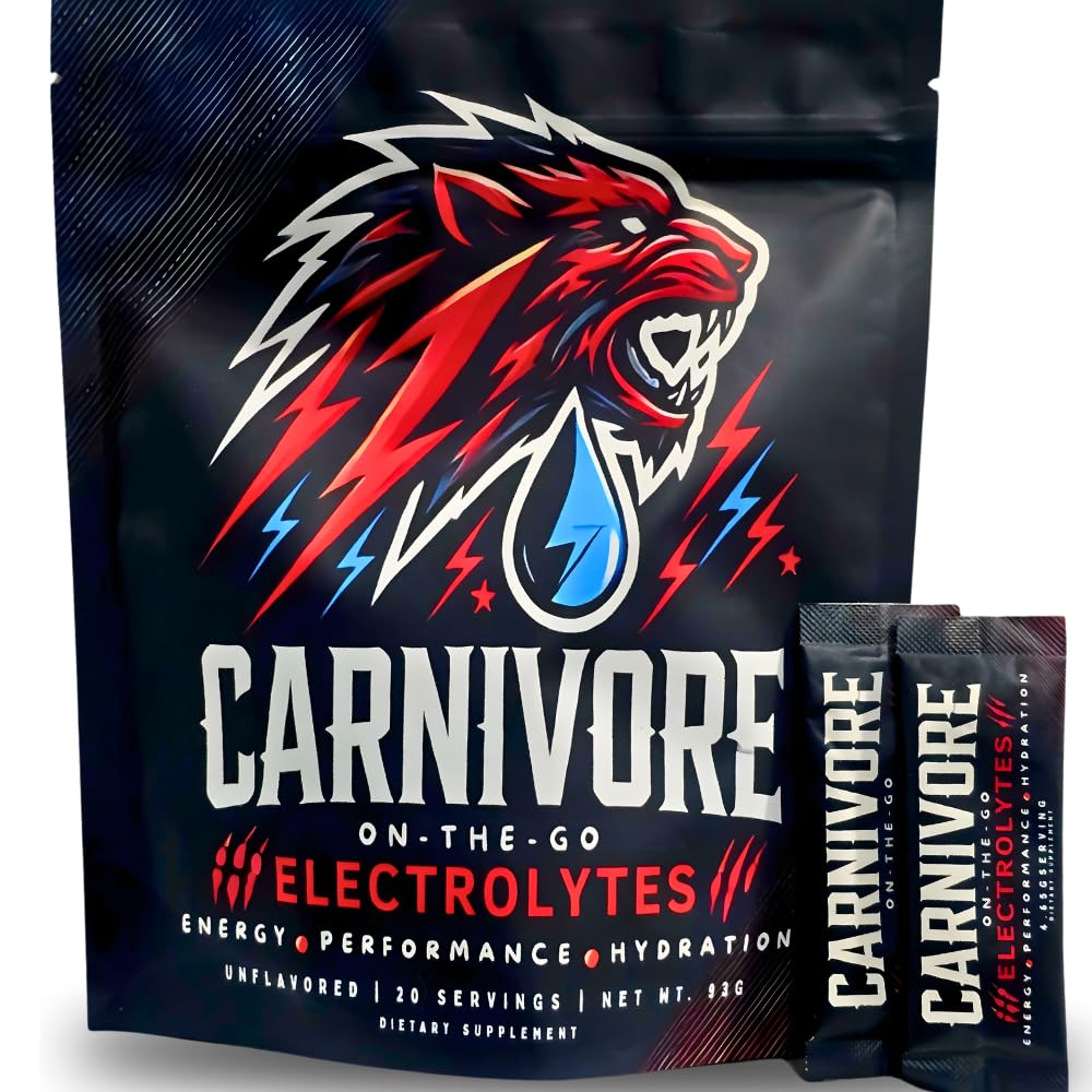 Carnivore diet hydration powder packets