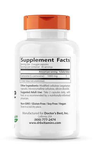 Carnosine 500mg for vitality boost
