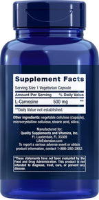Carnosine multivitamin for enhanced wellness