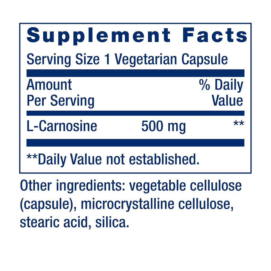 Carnosine supplement for active lifestyles