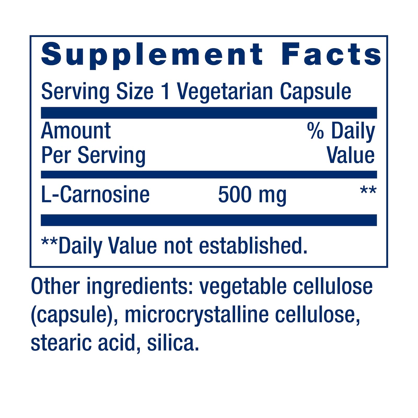 Carnosine supplement for active lifestyles
