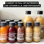 Carrot ginger turmeric health shots