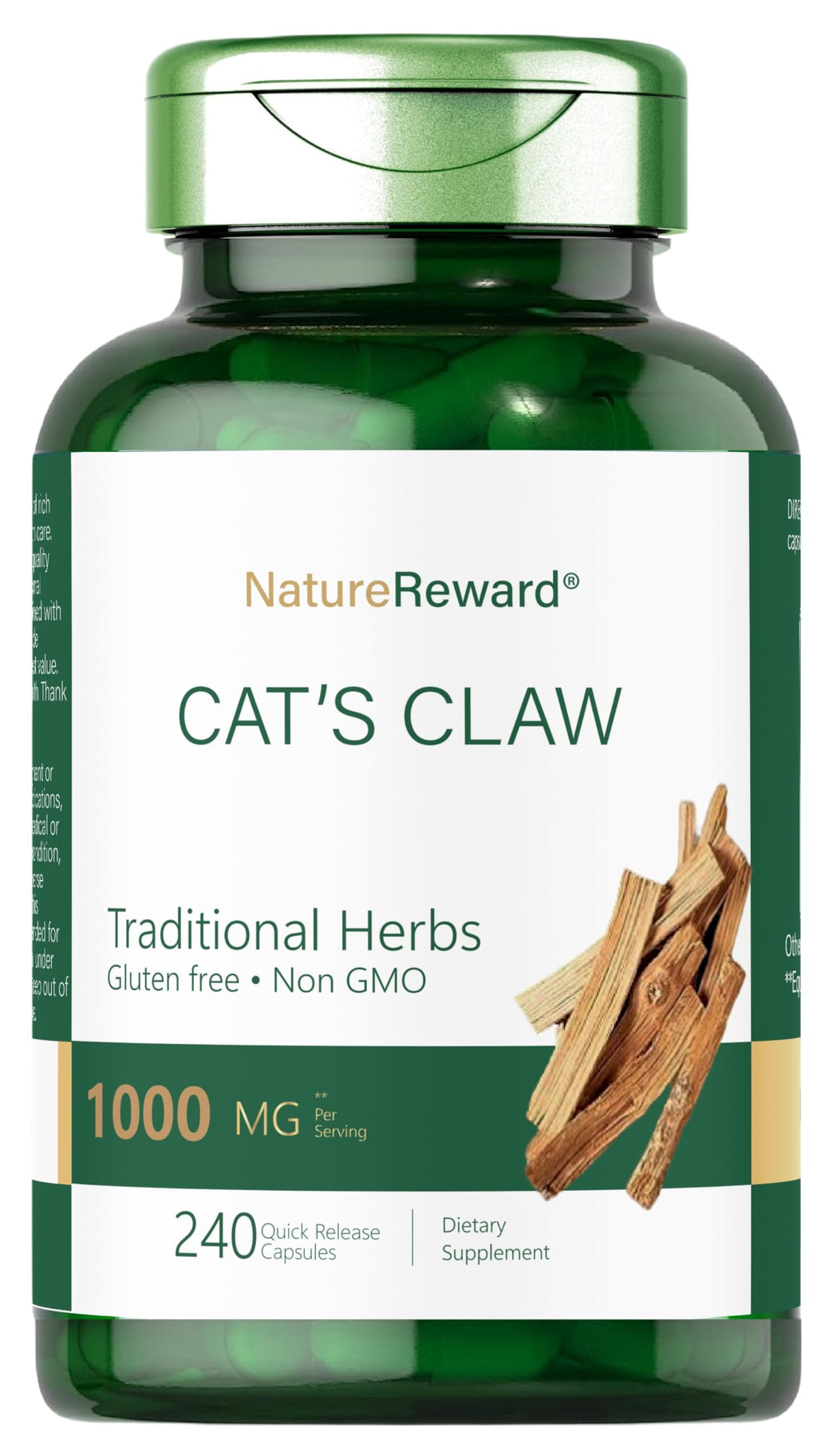 Cat's Claw herbal supplement capsules