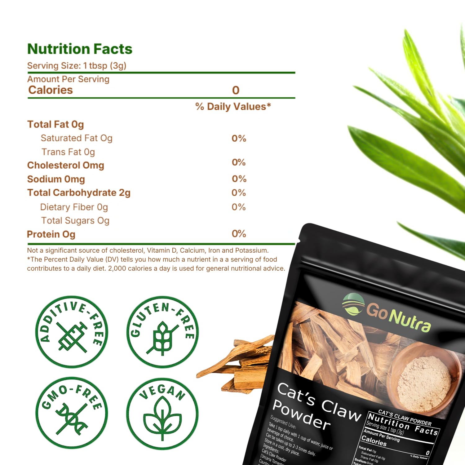 Cat's Claw powder for stress relief