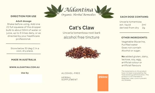 cat's claw tincture for immune support