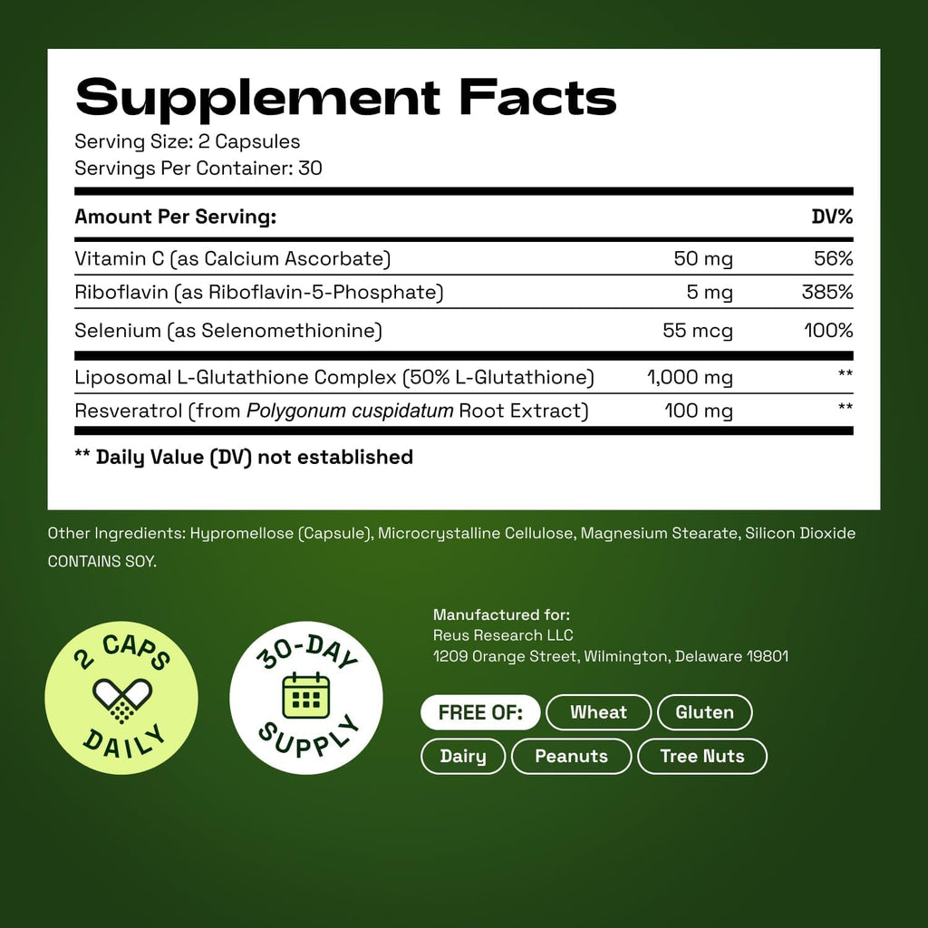 Cata-Kor liposomal glutathione detox support