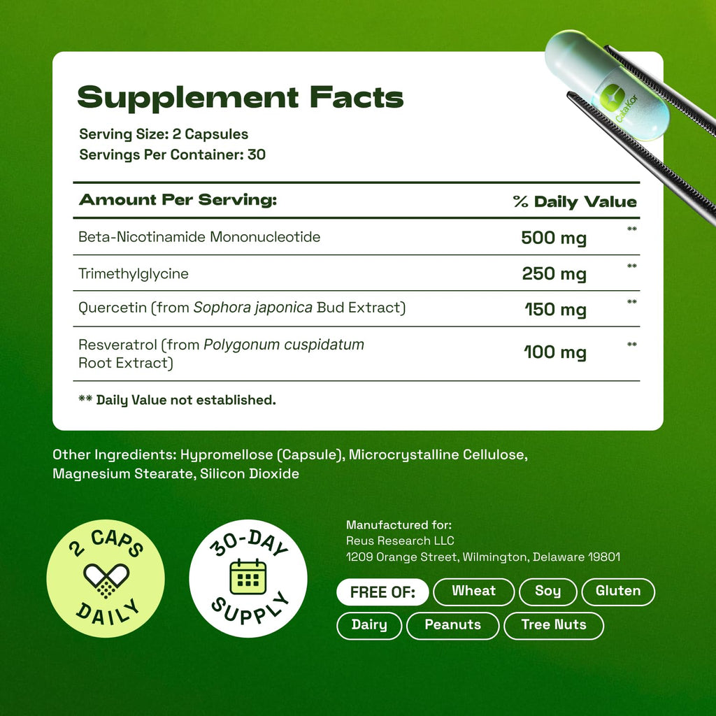 Cata-Kor NMN capsules for longevity