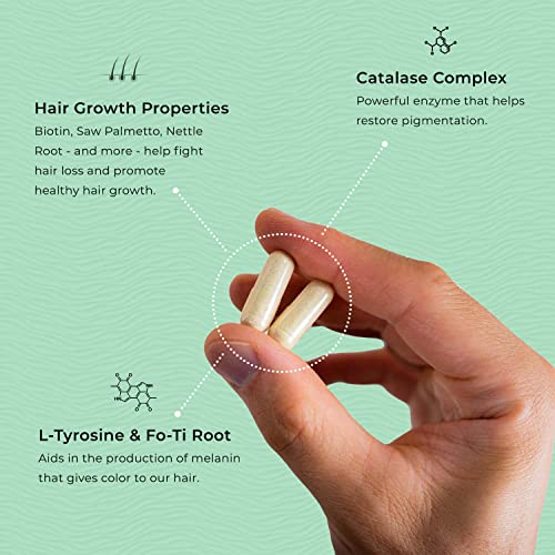 Catalase for reversing gray hair