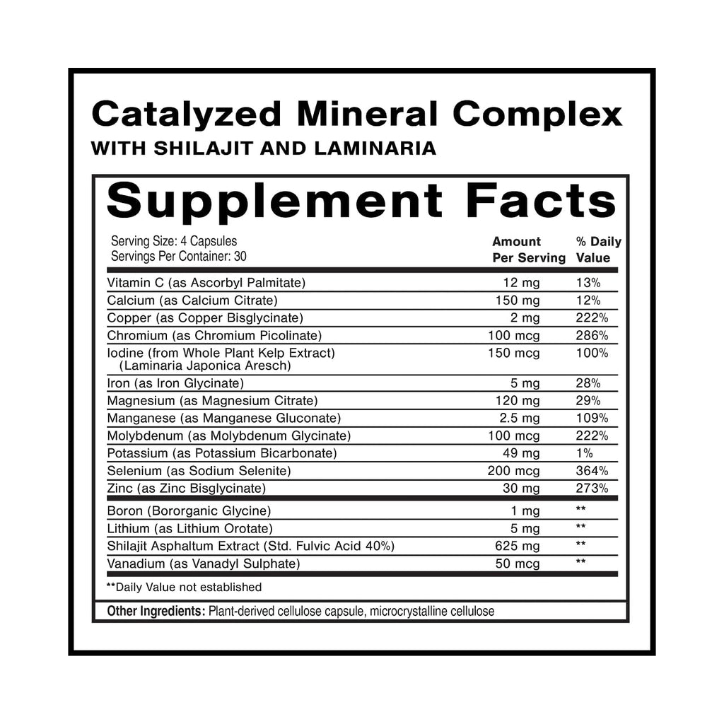 Catalyzed Mineral Complex for immunity