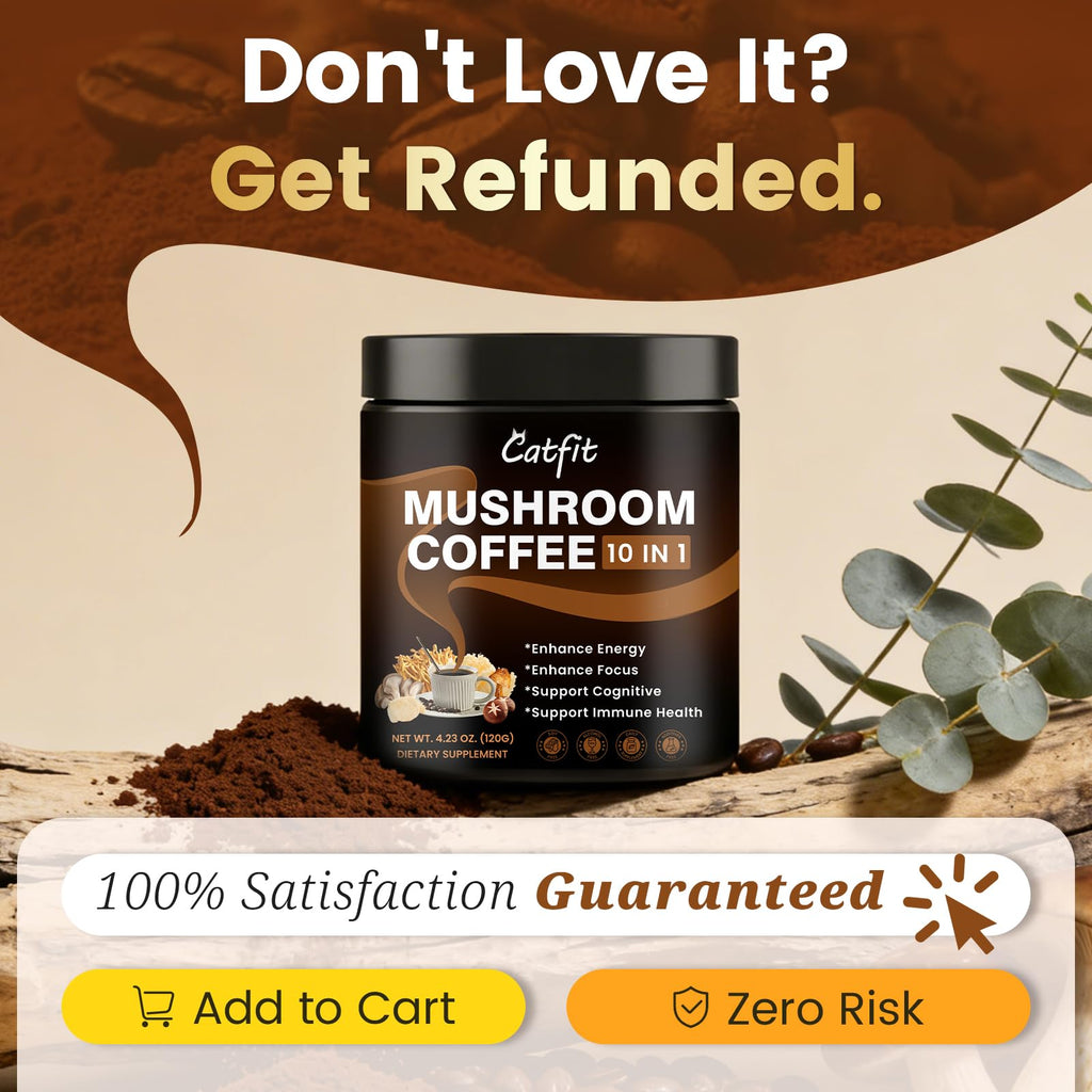 Catfit instant coffee for focus