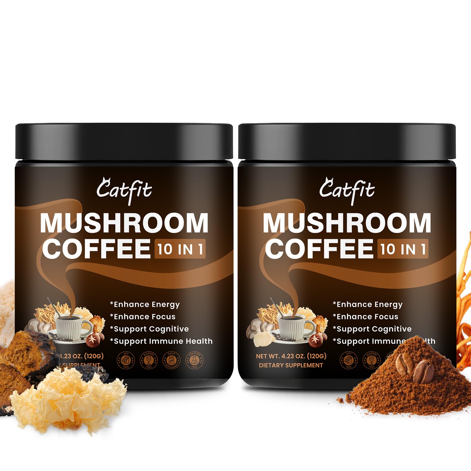 Catfit mushroom coffee for energy