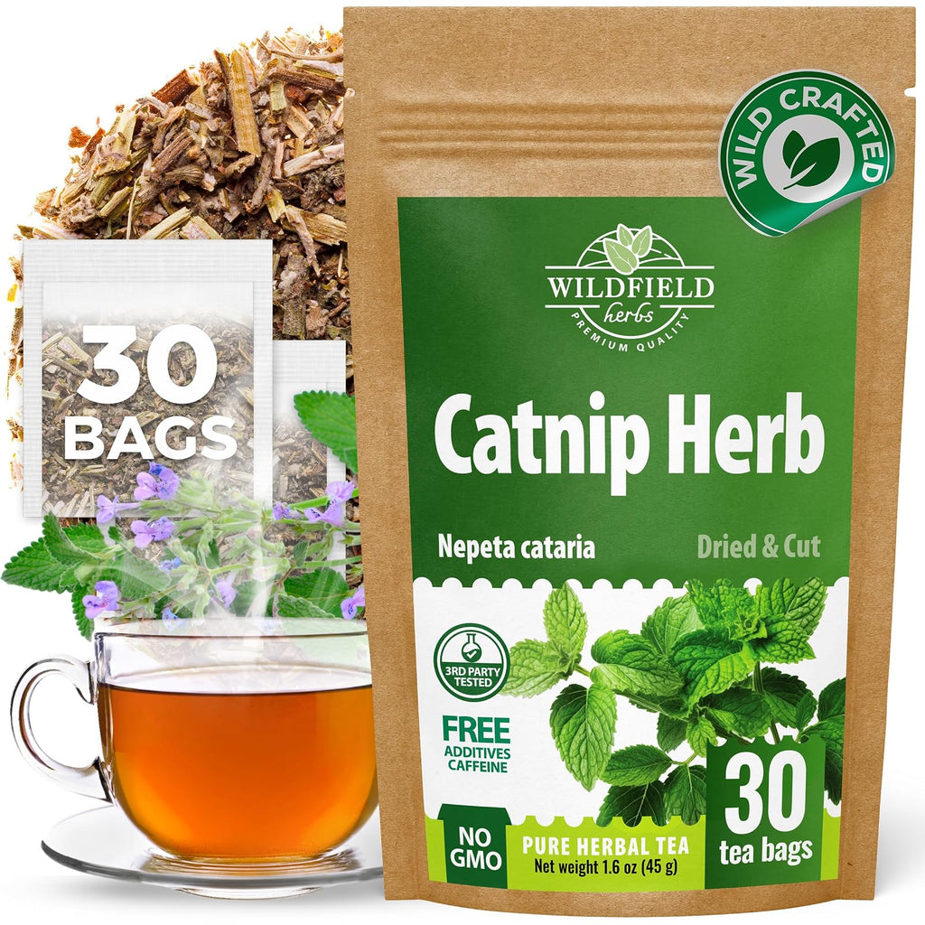 catnip herb tea bags for relaxation