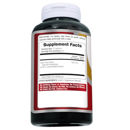 Cats Claw herbal capsules for health