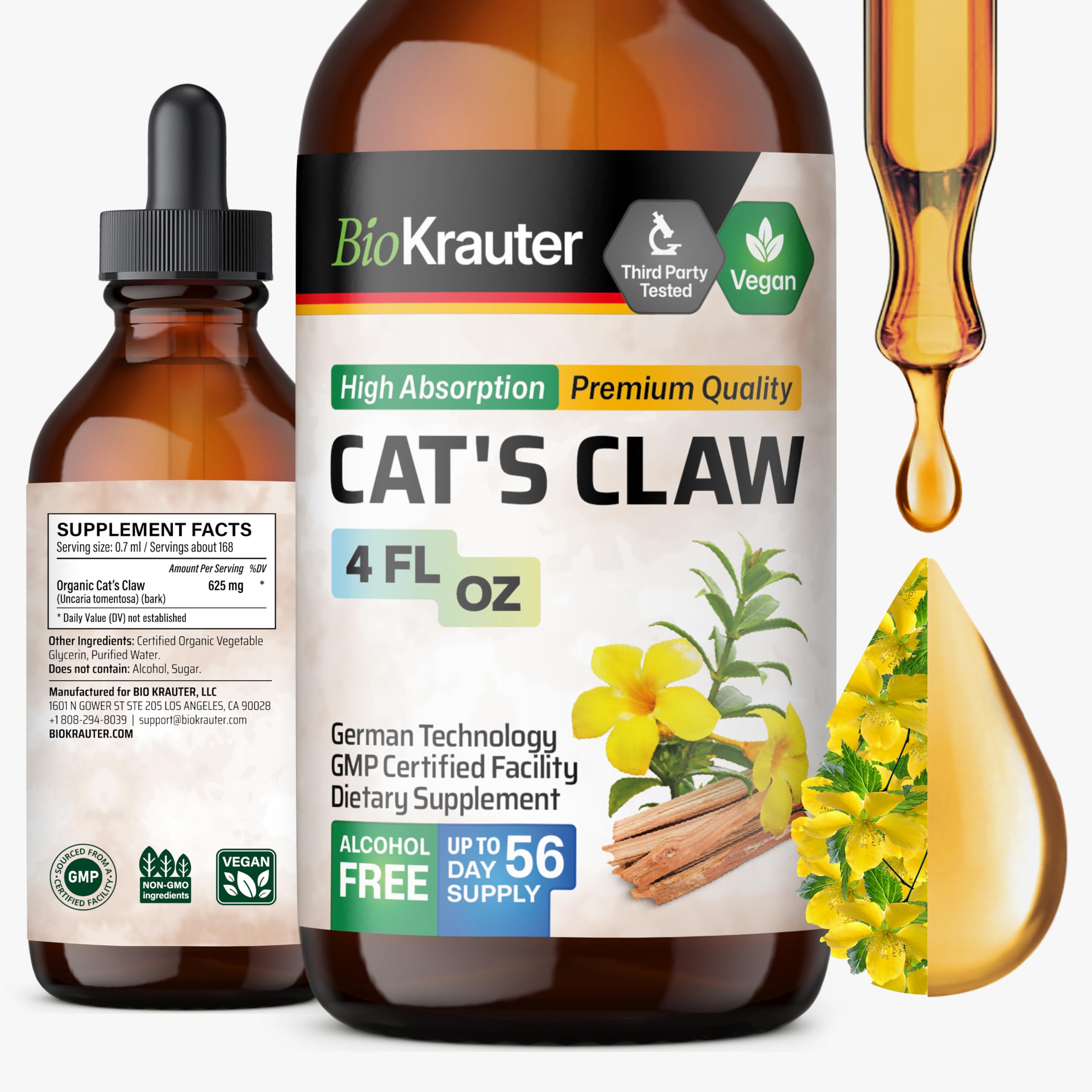 Cats Claw liquid drops for digestion
