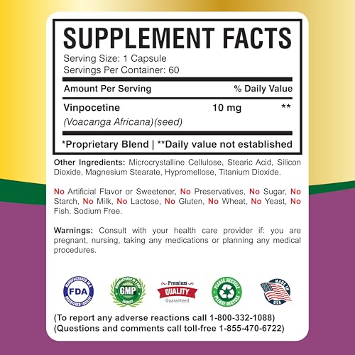 Cavintona for improved mental performance