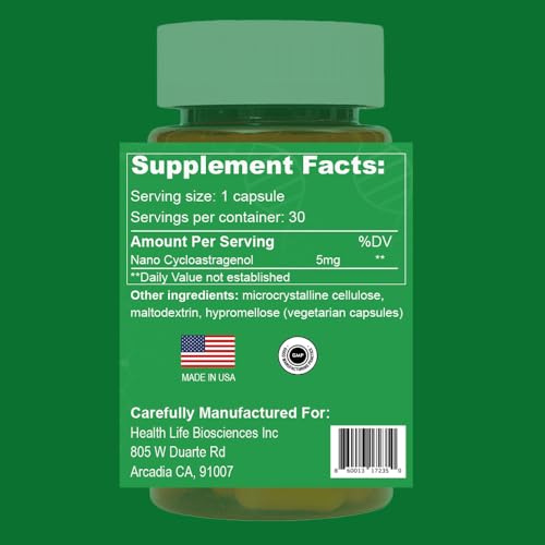 CAW Nano Cycloastragenol for cellular health