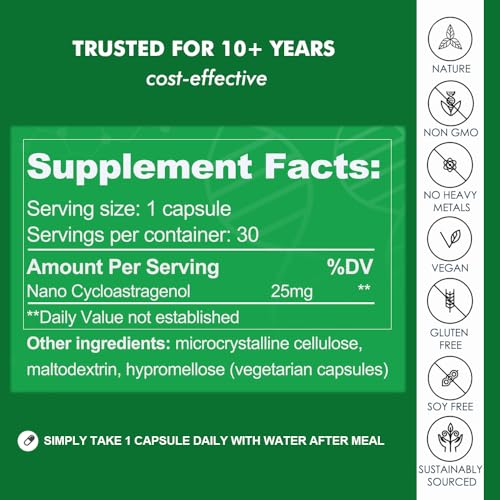 CAW Nano Cycloastragenol for overall wellness