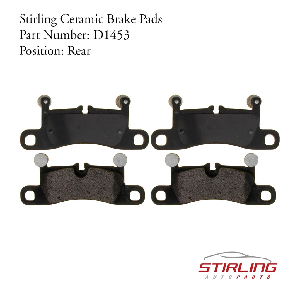 Cayenne brake rotors with ceramic pads