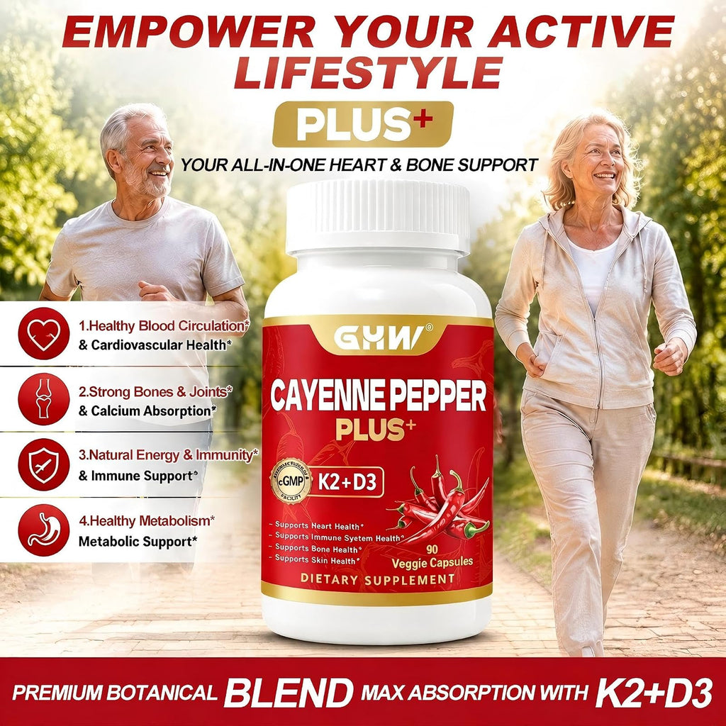 Cayenne capsules for enhanced circulation
