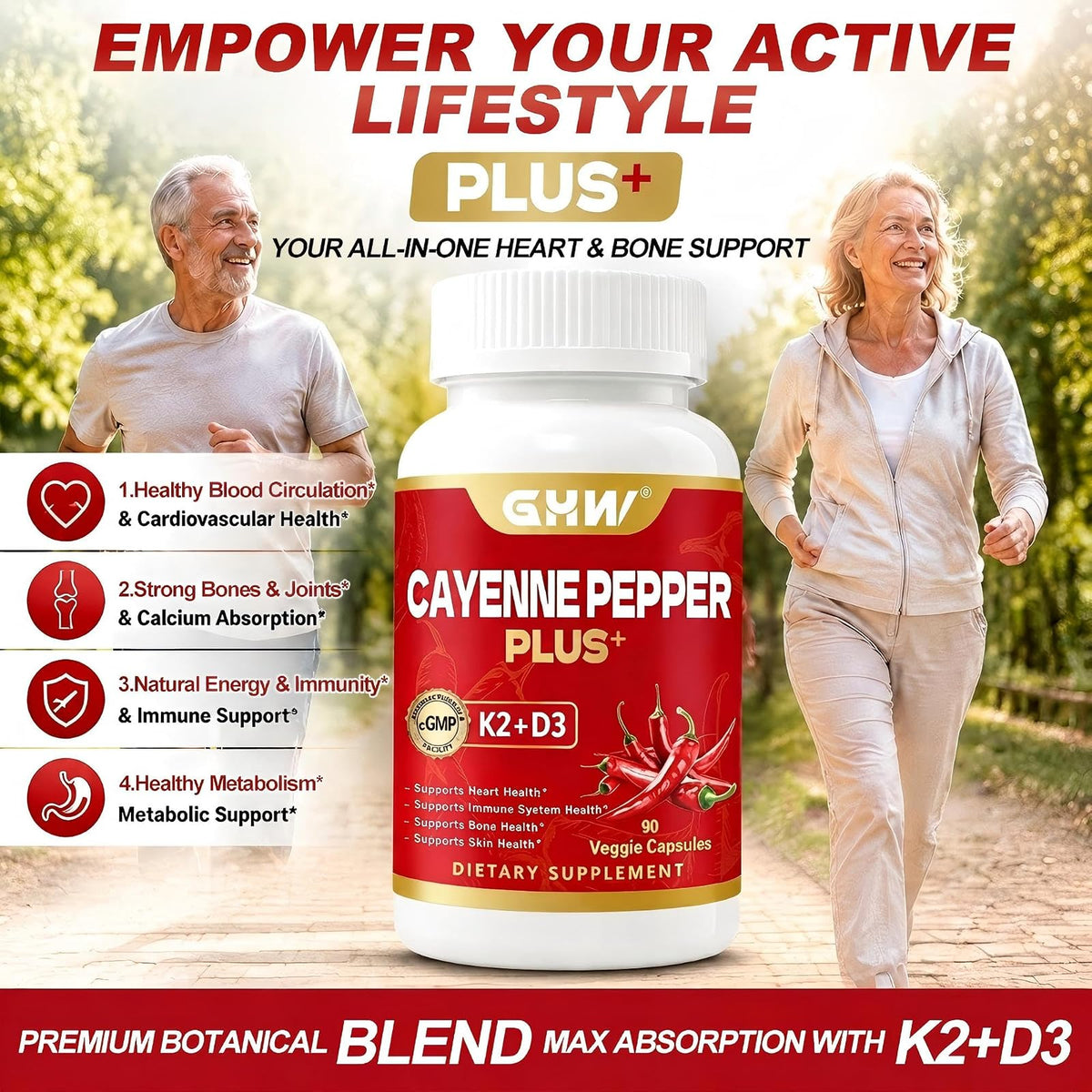 Cayenne capsules for enhanced circulation