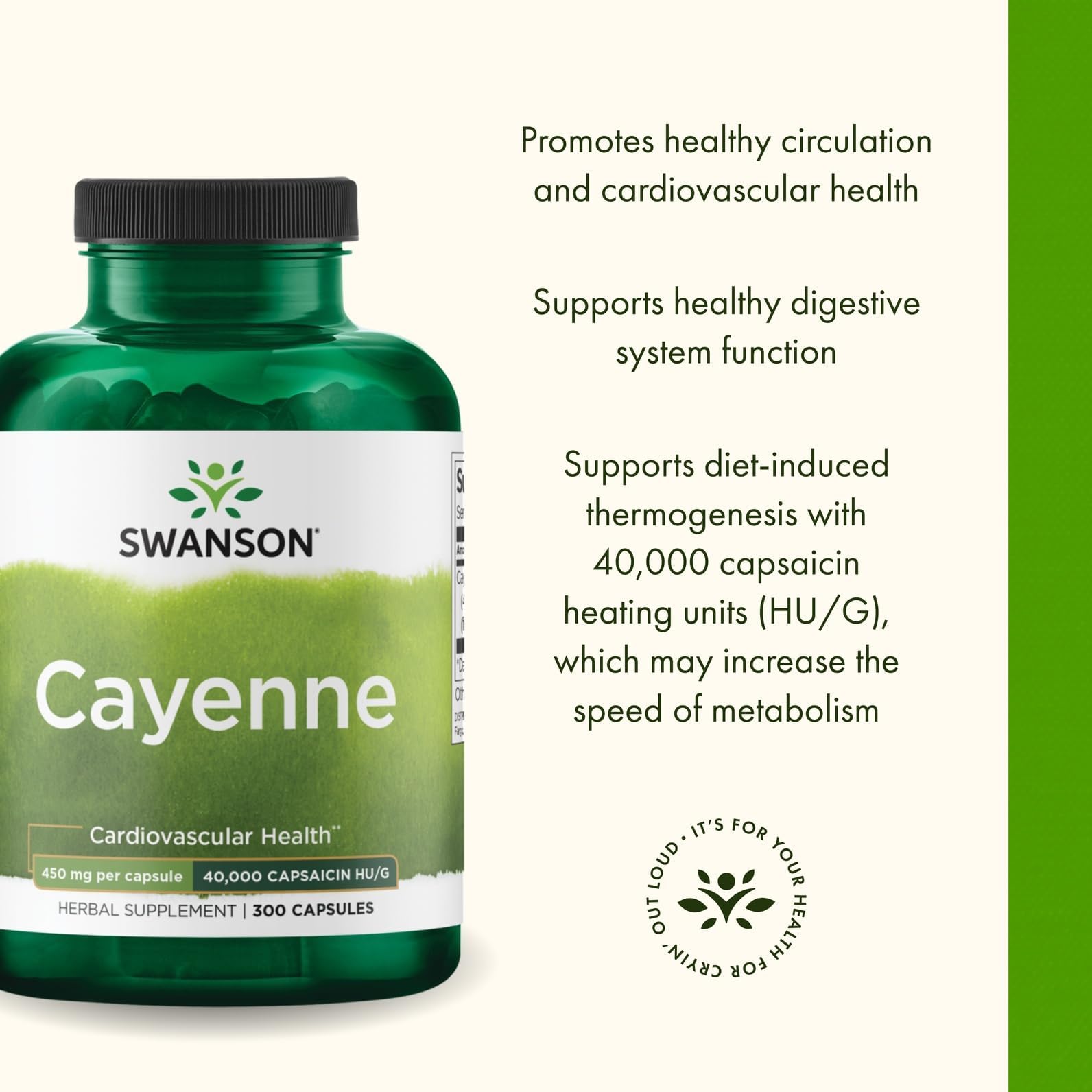 Cayenne capsules for natural energy