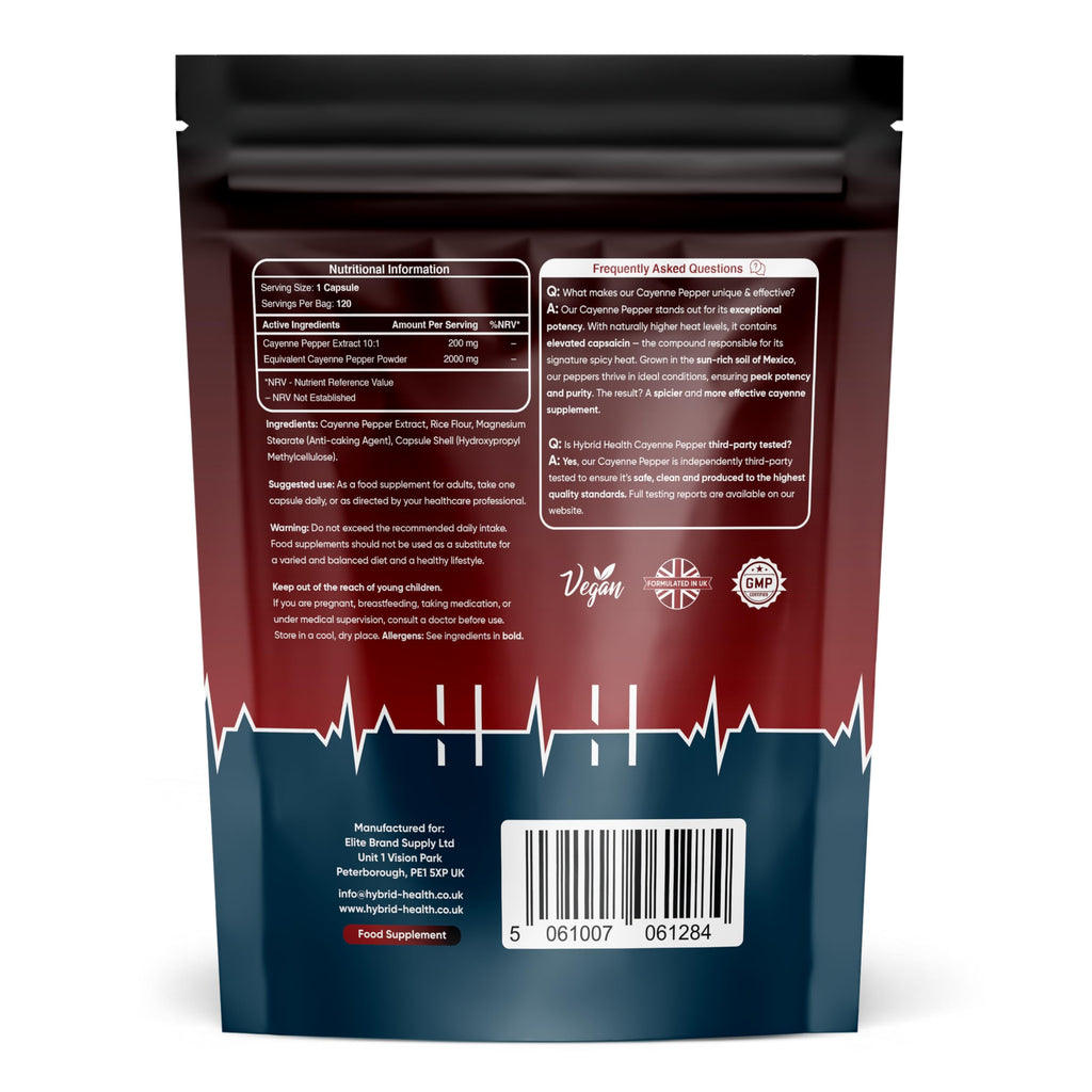 cayenne capsules made in the UK