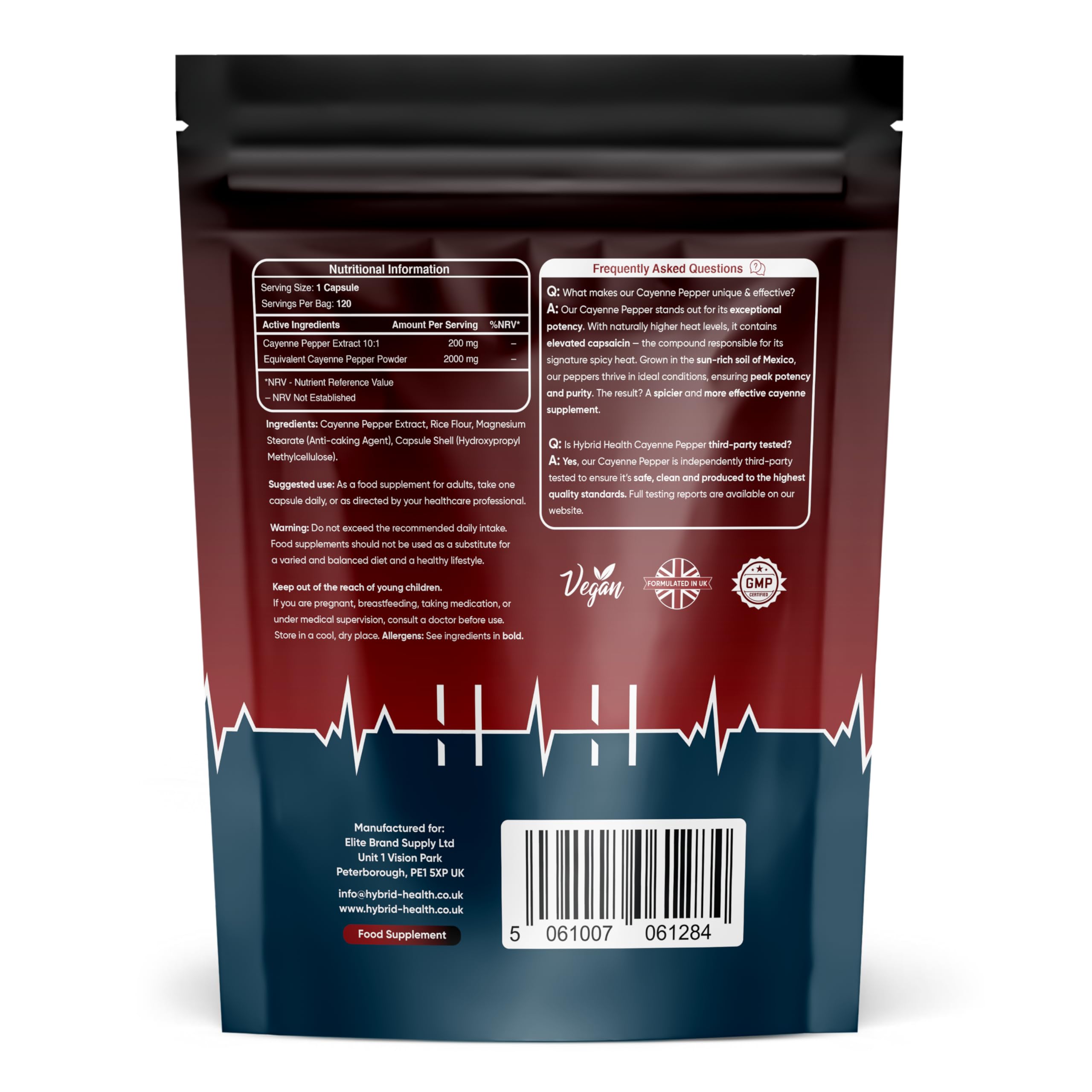 cayenne capsules made in the UK