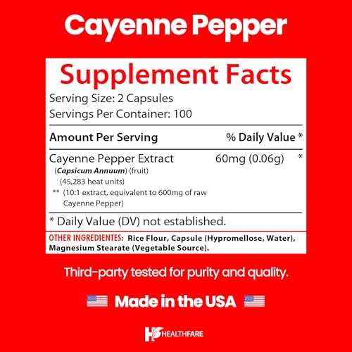 cayenne capsules with 45000 heat units