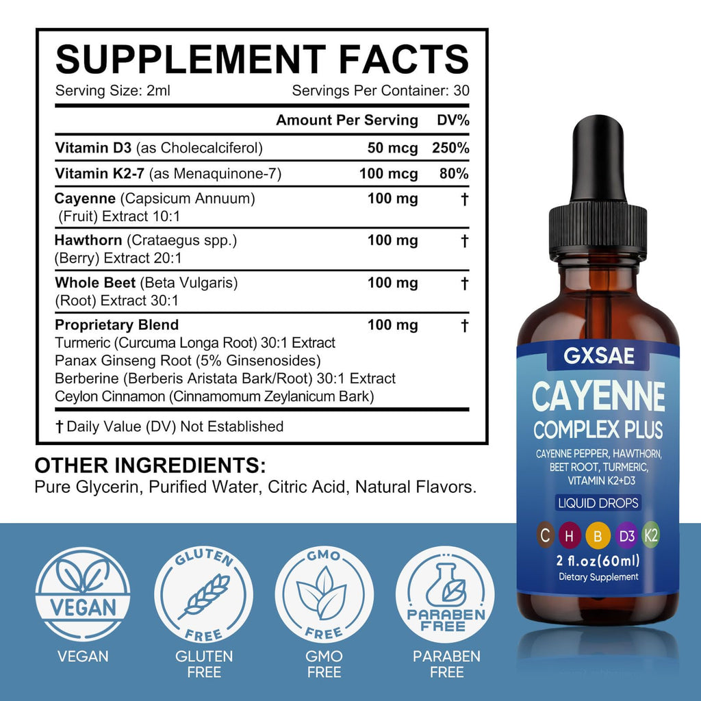 Cayenne Complex Plus health benefits