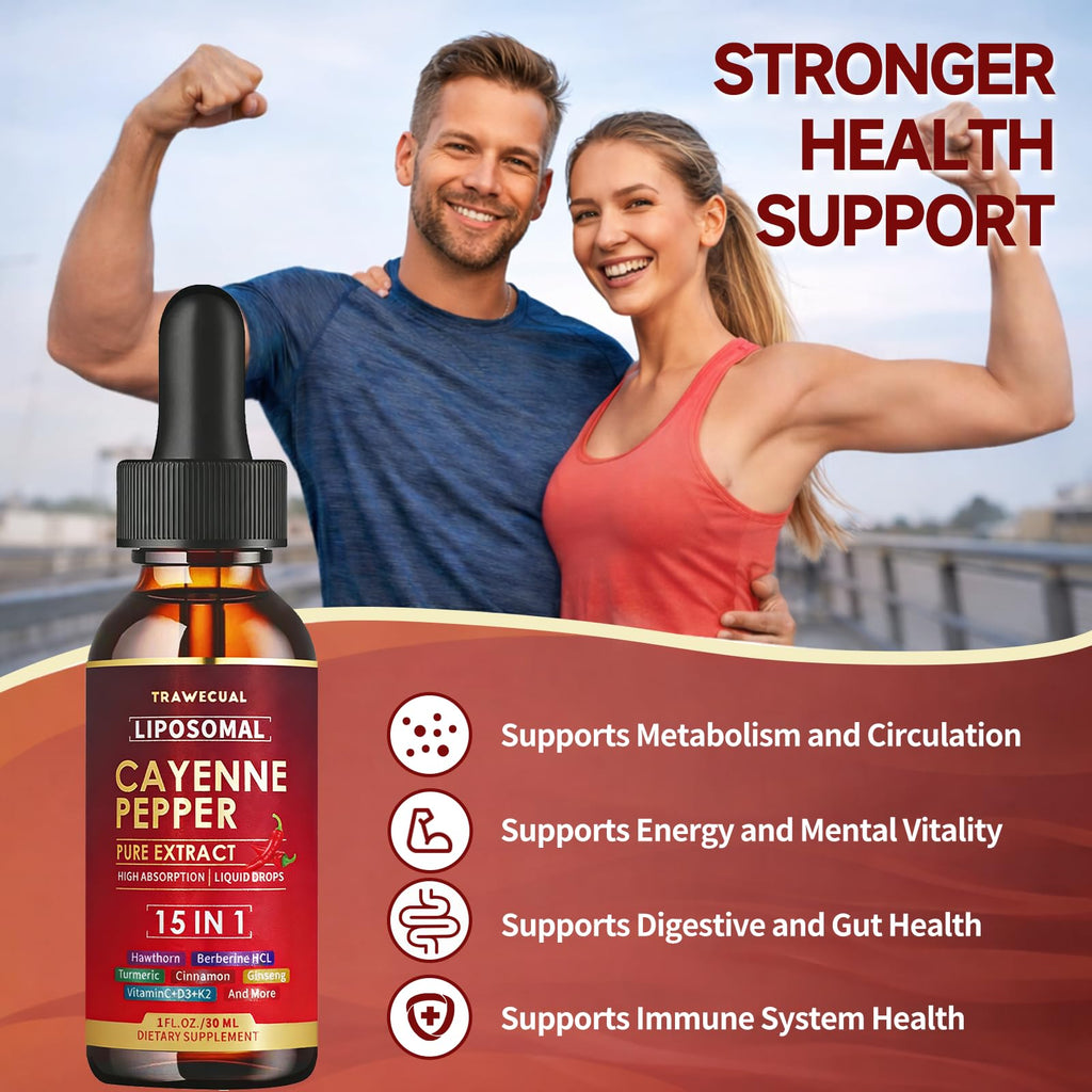 Cayenne drops for digestion support