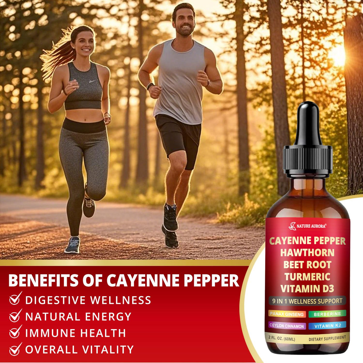 Cayenne drops for digestive support