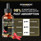 Cayenne drops for energy boost
