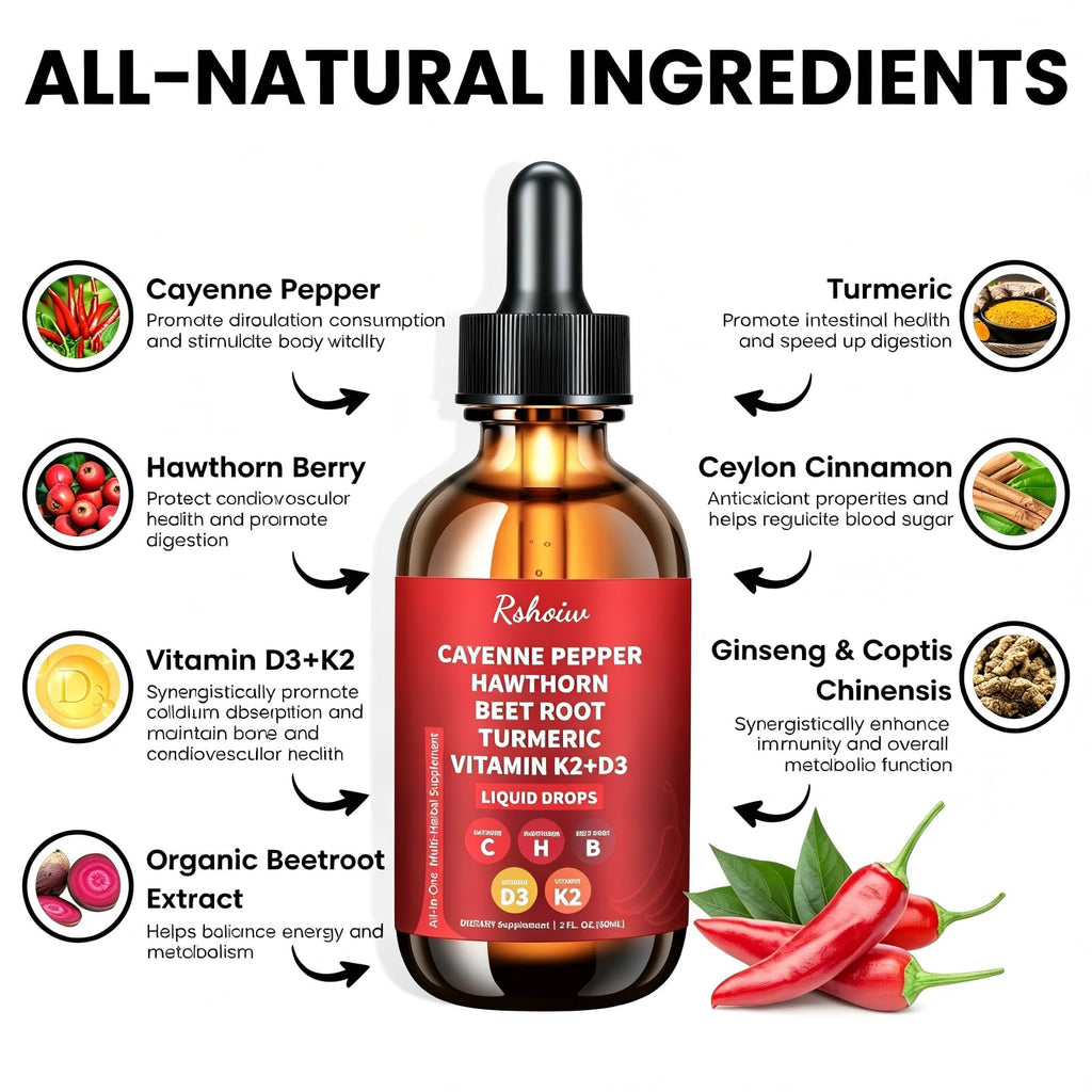 Cayenne drops with turmeric benefits