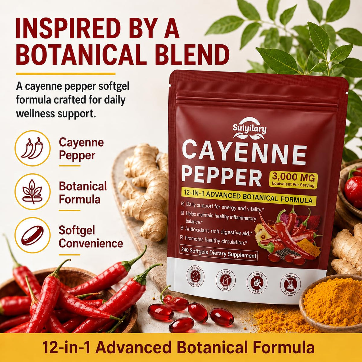 Cayenne extract for immune support