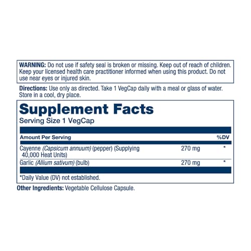 Cayenne garlic for heart health