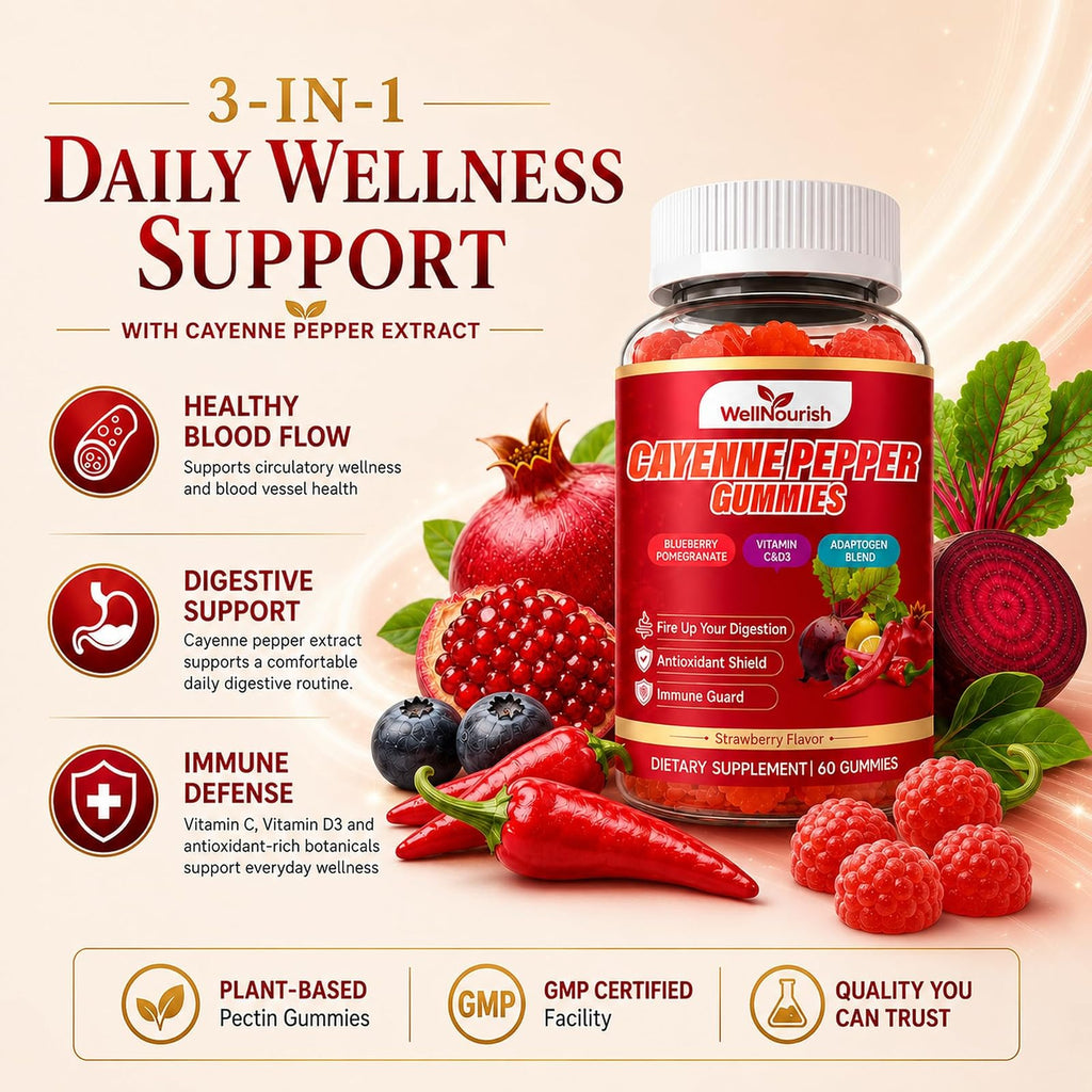 Cayenne gummies for energy boost